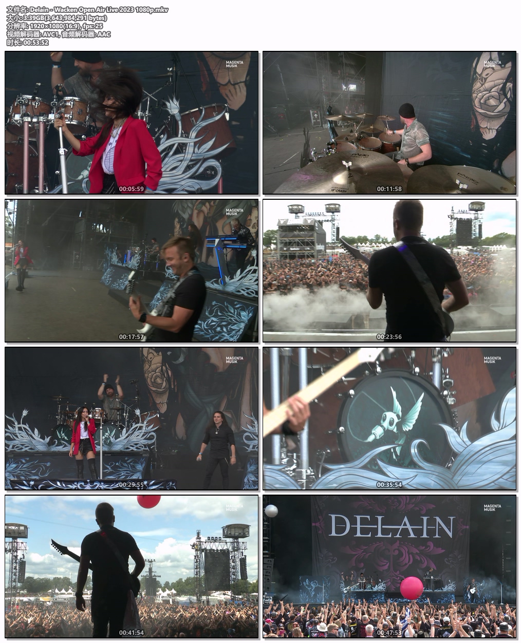 Delain Wacken Open Air Live 2023 HD 1080P WEB DL MKV 3 39GB Delain Wacken Open Air Live 2023 HD 1080P WEB DL MKV 3 39GB